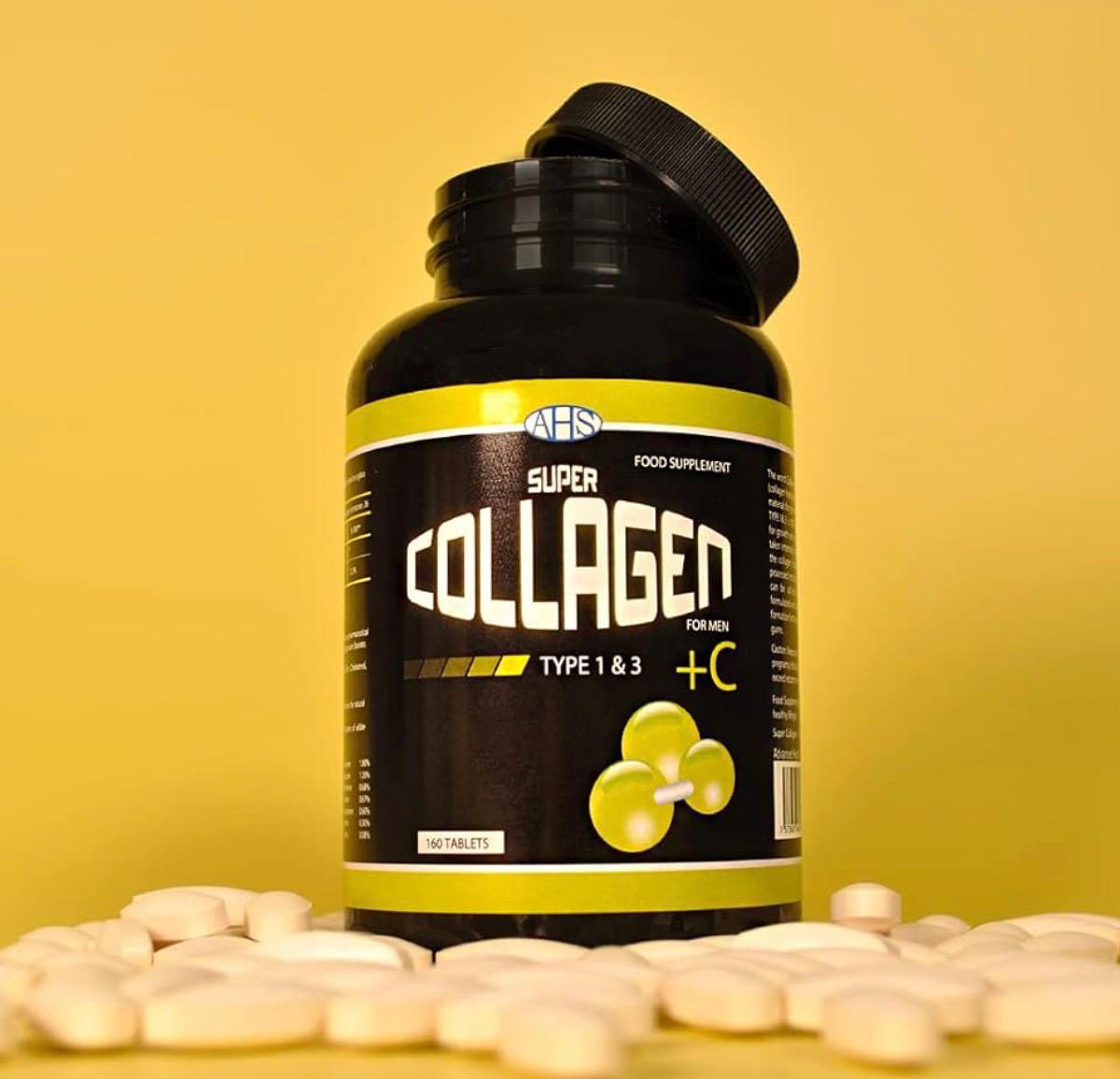 AHS Super Collagen Type 1 & 3 + Vitamin C (160 tab) - For MEN ...