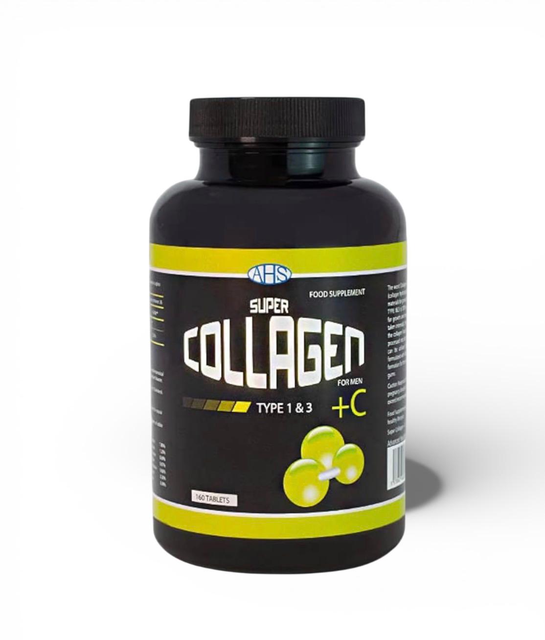AHS Super Collagen Type 1 & 3 + Vitamin C (160 tab) - For MEN ...