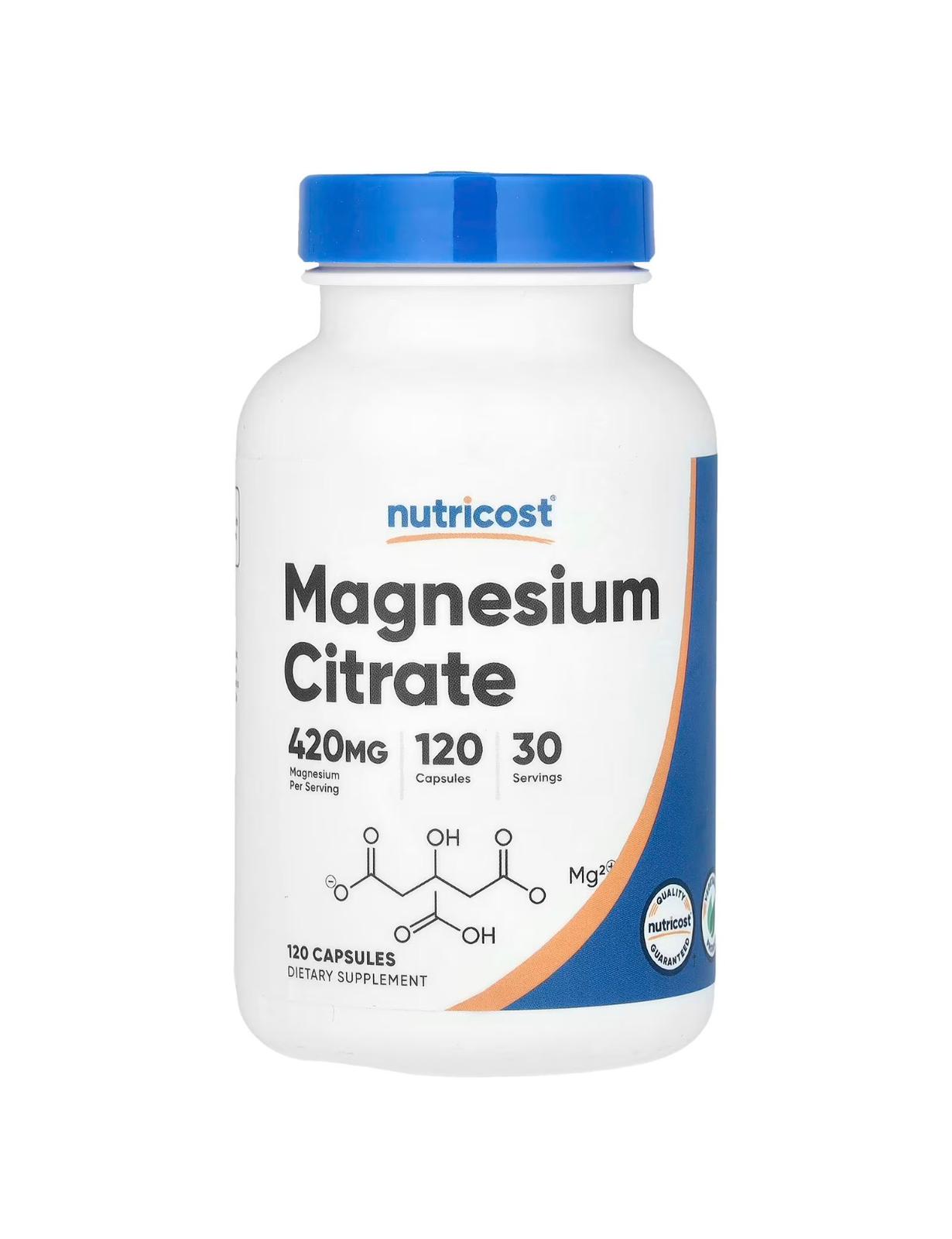 Nutricost Magnesium Citrate 420mg, 120 Veggie Capsules - 30 Servings ...
