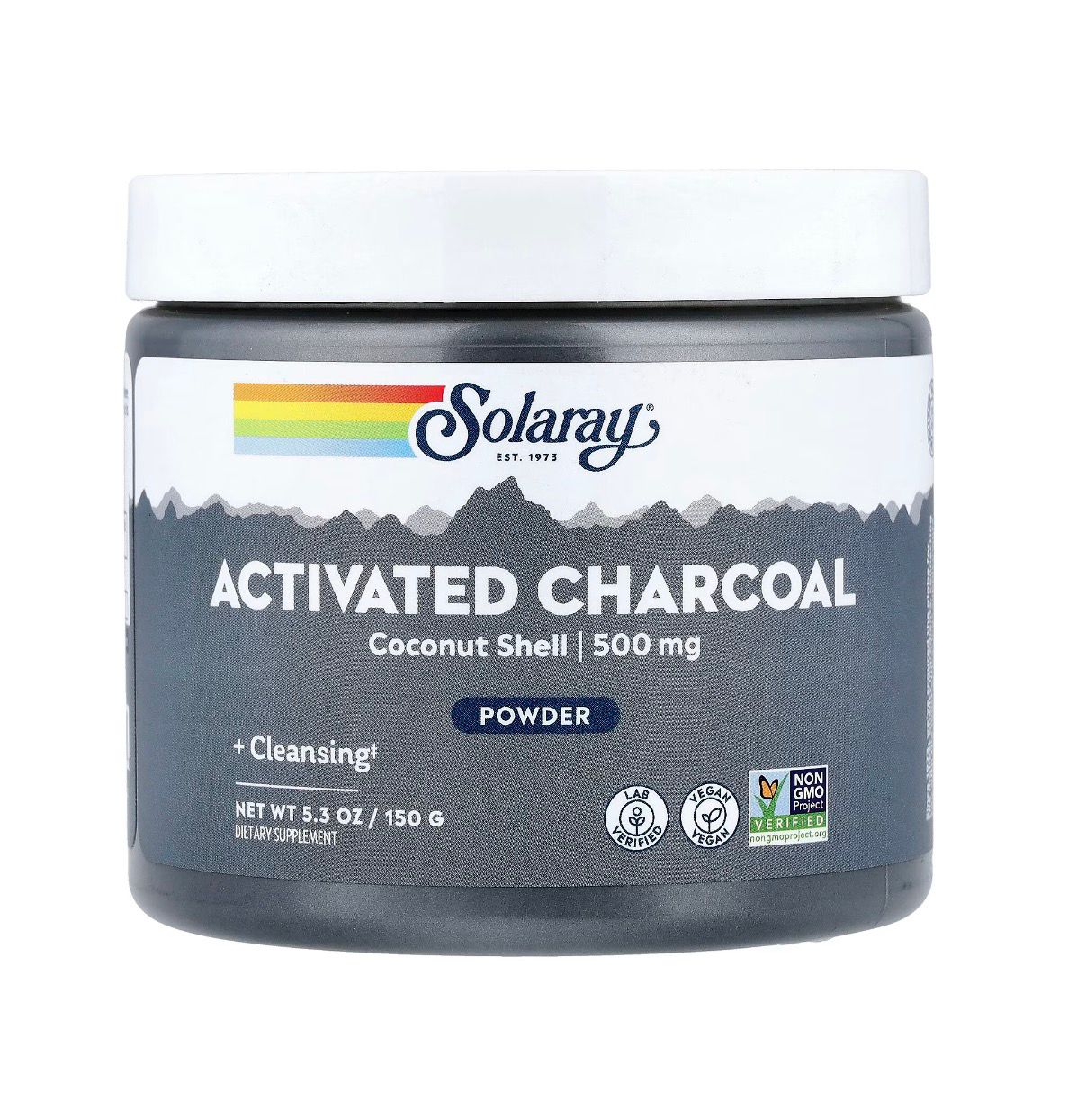 Solaray Activated Coconut Charcoal Powder, 2.65 OZ. – Healthland Co.