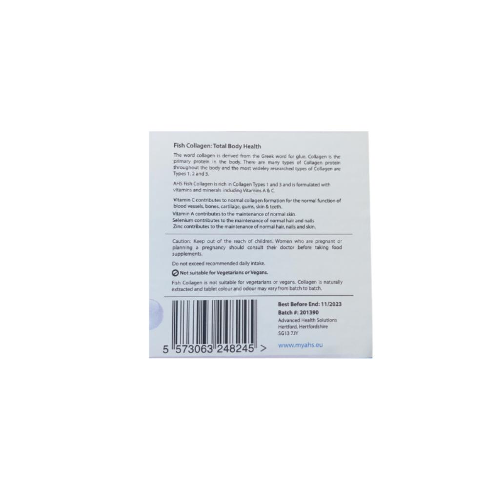 AHS Fish Collagen Plus Vitamins 120 Tablets | Healthland Co.