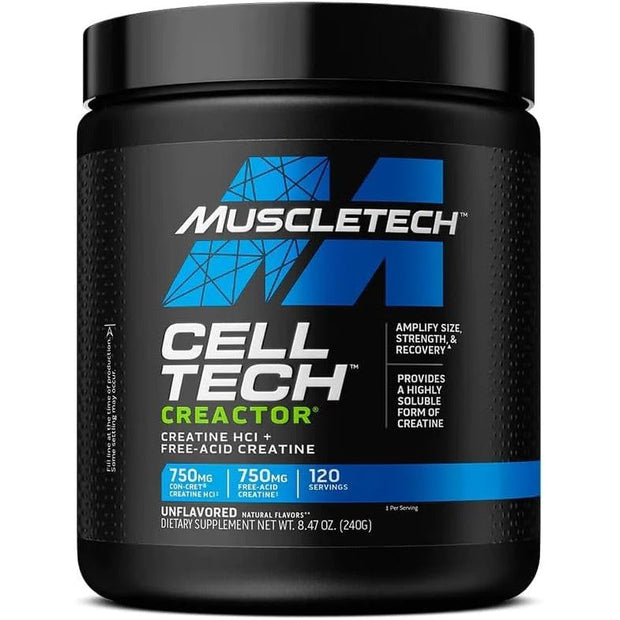 MuscleTech Cell-Tech Creactor Creatine HCL Plus Free-Acid Creatine Unf ...