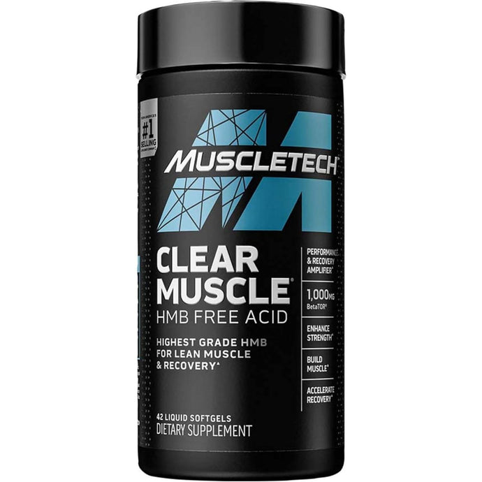 Muscletech Clear Muscle Hmb Free Acid 1,000 Mg Betator Boost Strength ...