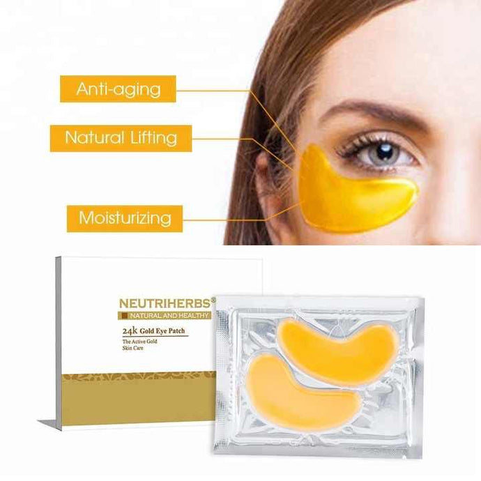 Neutriherbs Under Eye Patches Eye Mask for Dark Circles 24K Gold Eye P ...
