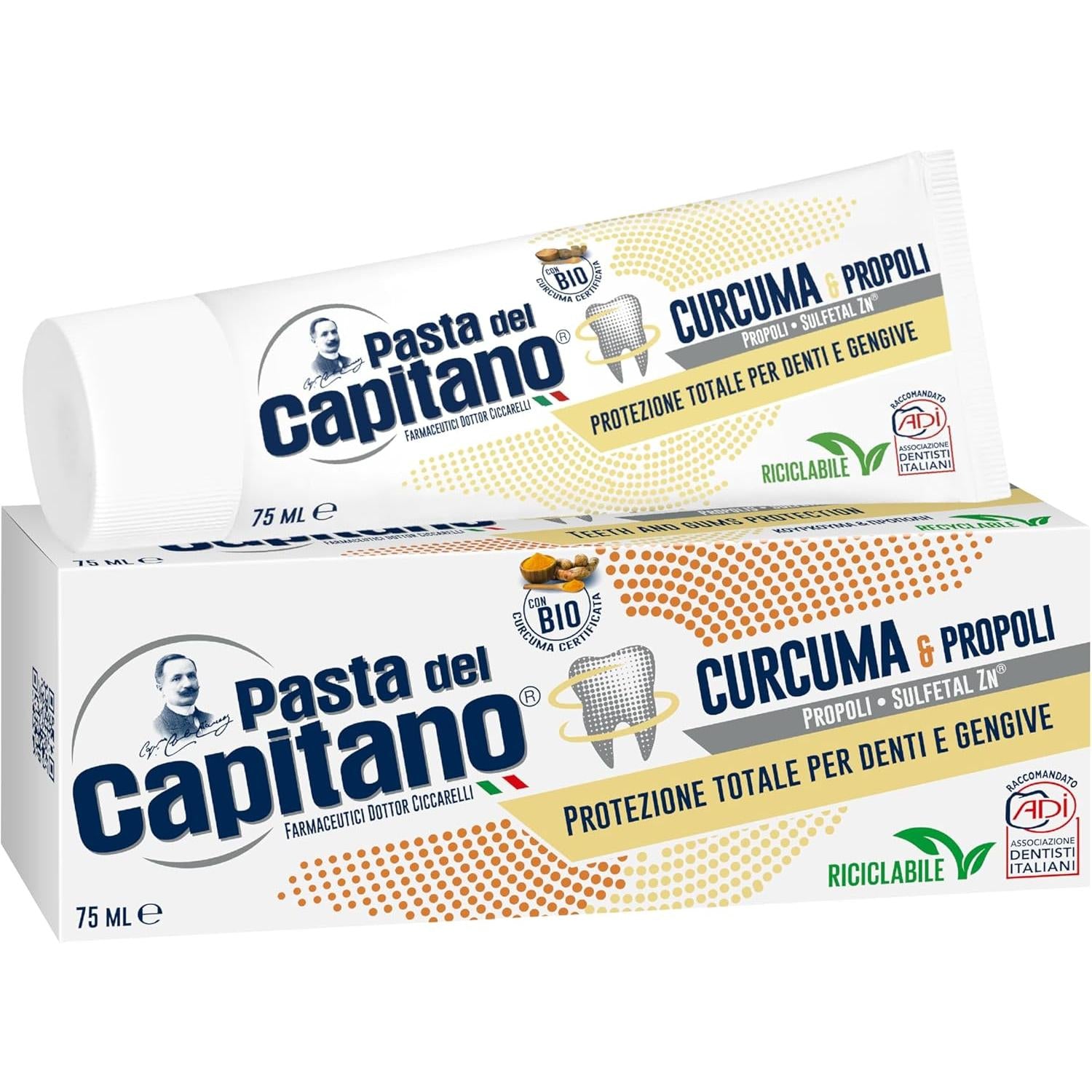 Pasta Del Capitano Turmeric & Propolis Toothpaste 75ml – Healthland Co.