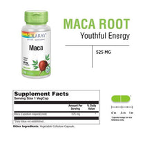 Solaray Maca Root 525mg | 100 Veg Capsules – Healthland Co.