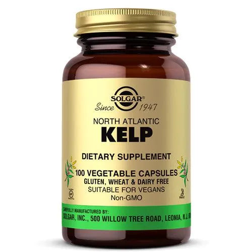 Solgar North Atlantic Sea Kelp Iodine 100 Vegetable Capsules ...