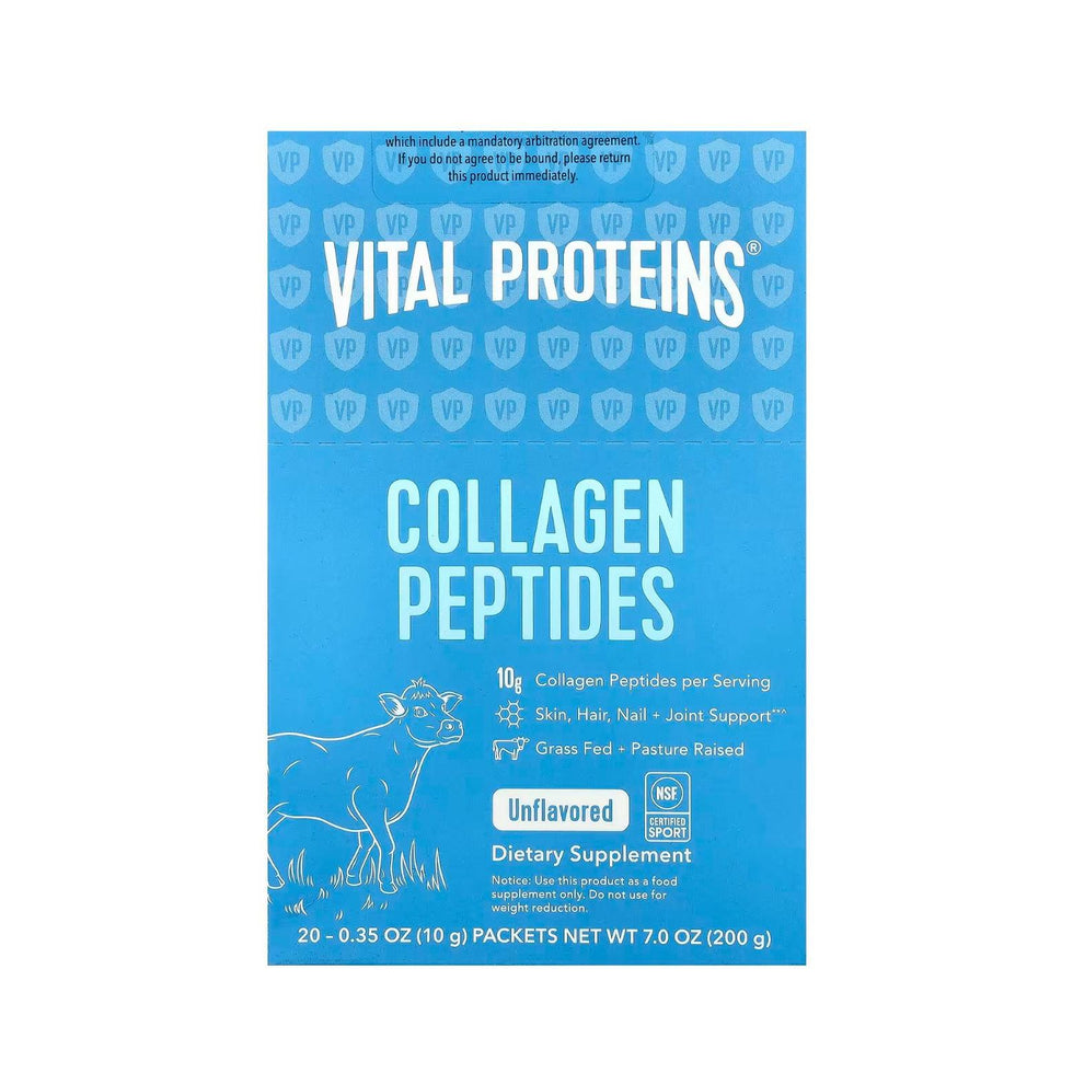 Vital Proteins, Collagen Peptides Stick Pack Box, 20 pks – Healthland Co.